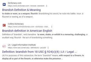 What Is Brandishing a Gun- Trouble